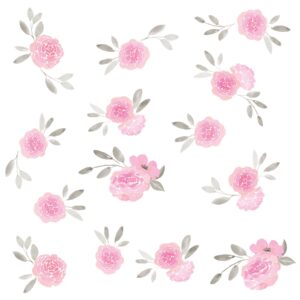 wall pops wpk2458 may flowers wall art kit, pink