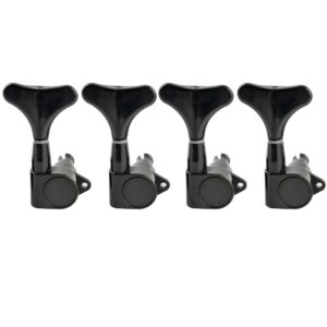 musiclily pro 4 inline sealed bass tuners tuning pegs keys machine heads set for 4 string precision jazz bass, black