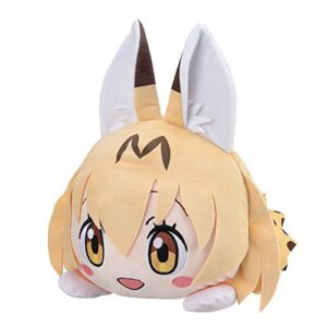 sega kemono friends: serval mega jumbo nesoberi stuffed plush, 15.7"