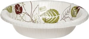 dixie 936975 ultra pathwaysaheavy-weight paper bowls 20 oz. 125/pack (sx20path)