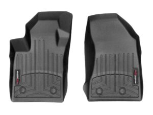 weathertech custom fit floorliners for jeep compass - 1st row (4412051), black