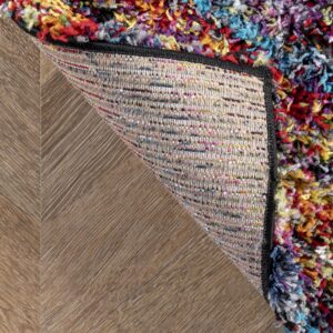 nuLOOM Ardelle Swirl Shaggy Accent Rug, 3x5, Multi