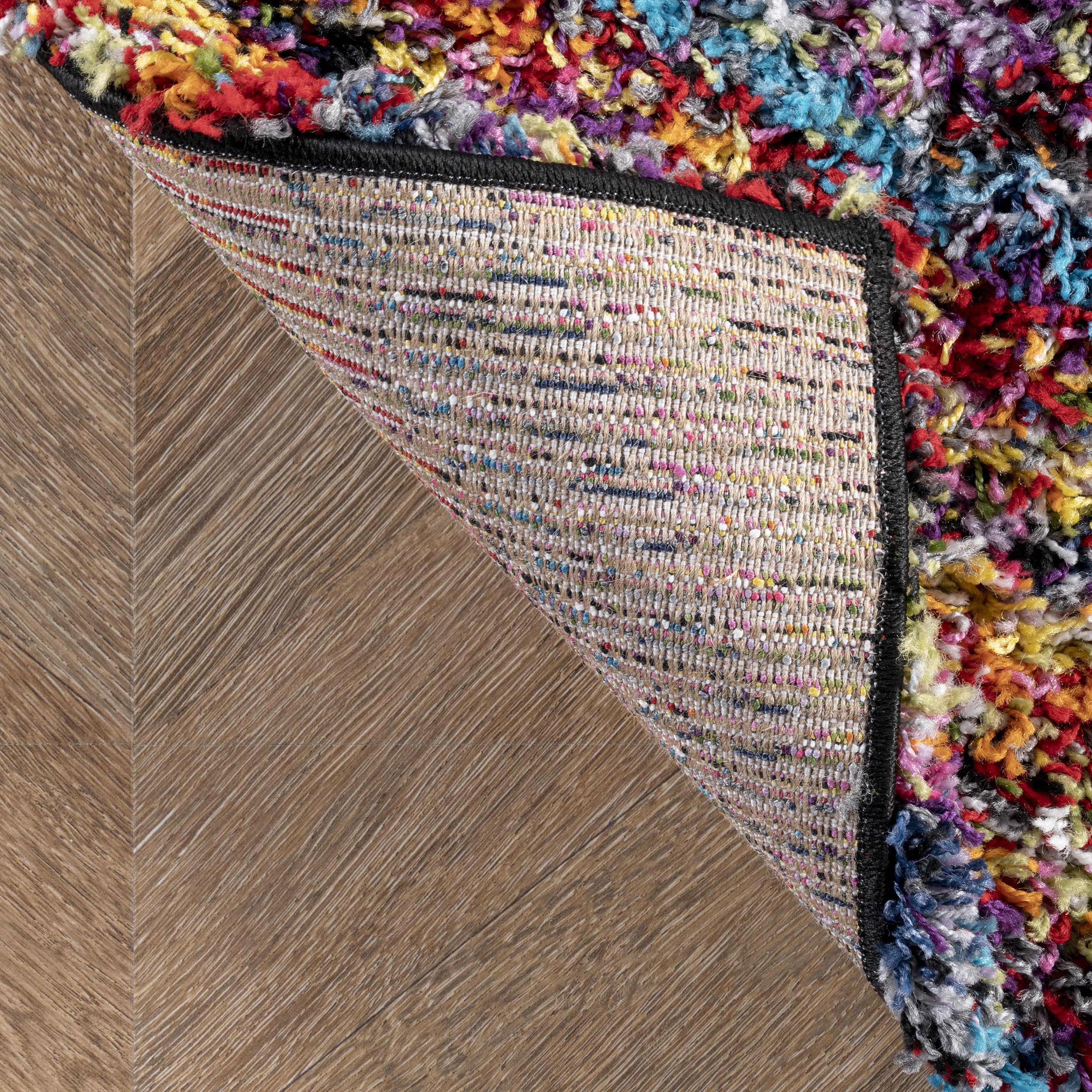 nuLOOM Ardelle Swirl Shaggy Accent Rug, 3x5, Multi