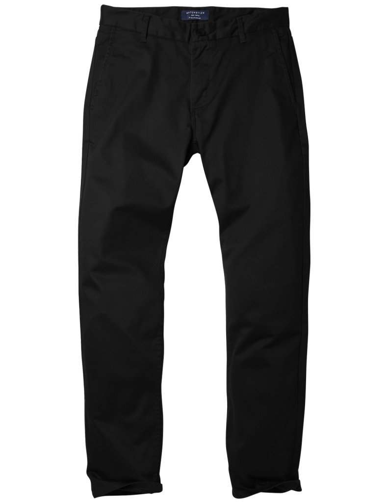 Match Men's Fit Tapered Stretchy Casual Pants (30W x 31L, 8103 Black)