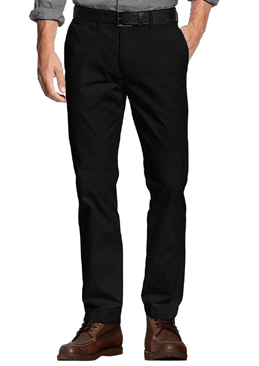 Match Men's Fit Tapered Stretchy Casual Pants (30W x 31L, 8103 Black)