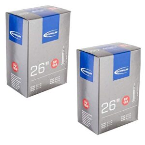 schwalbe sv12a 26 inch bike inner tubes - 26 x 1.00-1.50, presta 40mm valve (2 pack)