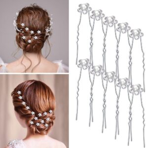 REVEW 23pcs Bridal Hair Comb Accessories Wedding Hair Accessories For Brides Bridal Hair Pins Crystal Pearls Flower Headpiece Hair Pins Decorative