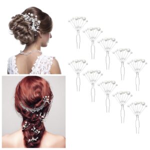 REVEW 23pcs Bridal Hair Comb Accessories Wedding Hair Accessories For Brides Bridal Hair Pins Crystal Pearls Flower Headpiece Hair Pins Decorative