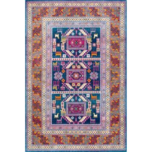 nuLOOM Vintage Lorena Tribal Area Rug, 7x9, Navy