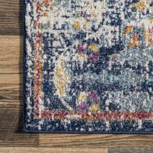 nuLOOM Maranda Transitional Medallion Area Rug, 7x9, Multi