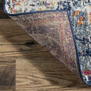 nuLOOM Maranda Transitional Medallion Area Rug, 7x9, Multi