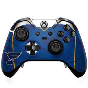 skinit decal gaming skin compatible with xbox one elite controller - officially licensed nhl st. louis blues home jersey design