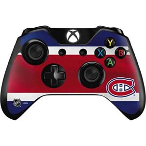 skinit decal gaming skin compatible with xbox one controller - officially licensed nhl montreal canadiens jersey design