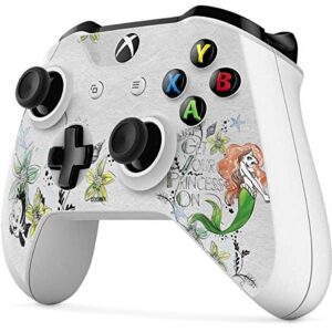 Skinit Decal Gaming Skin Compatible with Xbox One S Controller - Officially Licensed Disney The Little Mermaid Ariel and Flounder Art Design