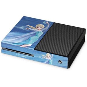 skinit decal gaming skin compatible with xbox one console - officially licensed disney frozen elsa icy powers art design