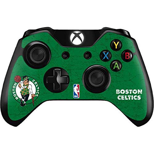 Skinit Decal Gaming Skin compatible with Xbox One Controller - Officially Licensed NBA Boston Celtics Green Primary Logo Design