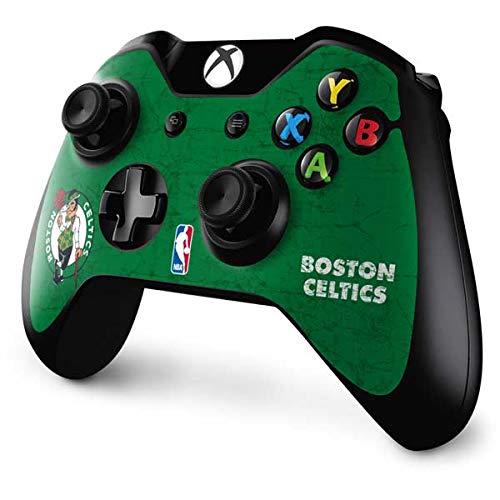 Skinit Decal Gaming Skin compatible with Xbox One Controller - Officially Licensed NBA Boston Celtics Green Primary Logo Design