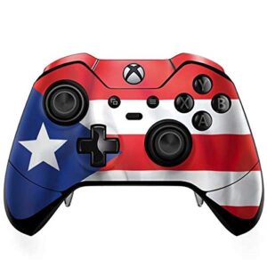 skinit decal gaming skin compatible with xbox one elite controller - originally designed puerto rico flag design