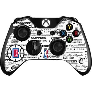 skinit decal gaming skin compatible with xbox one controller - officially licensed nba los angeles clippers blast logos design