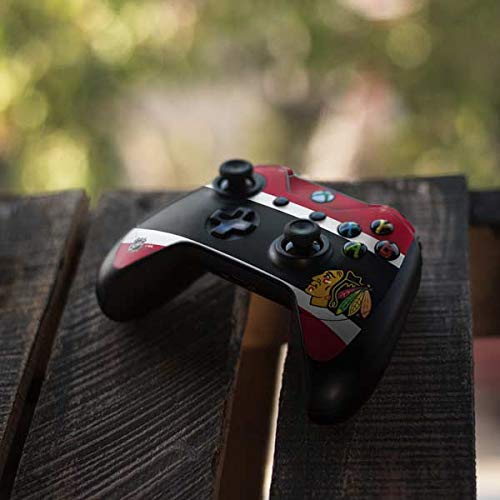 Skinit Decal Gaming Skin compatible with Xbox One Elite Controller - Officially Licensed NHL Chicago Blackhawks Jersey Design