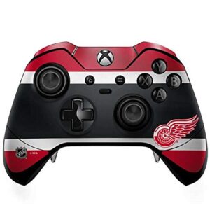 skinit decal gaming skin compatible with xbox one elite controller - officially licensed nhl detroit red wings jersey design