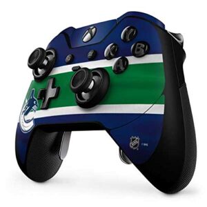 Skinit Decal Gaming Skin Compatible with Xbox One Elite Controller - Officially Licensed NHL Vancouver Canucks Jersey Design