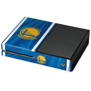 skinit decal gaming skin compatible with xbox one console - officially licensed nba golden state warriors jersey design