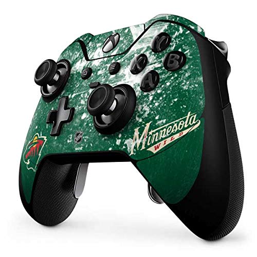 Skinit Decal Gaming Skin Compatible with Xbox One Elite Controller - Officially Licensed NHL Minnesota Wild Frozen Design