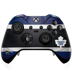 skinit decal gaming skin compatible with xbox one elite controller - officially licensed nhl toronto maple leafs jersey design