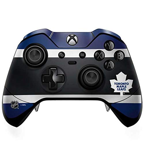 Skinit Decal Gaming Skin Compatible with Xbox One Elite Controller - Officially Licensed NHL Toronto Maple Leafs Jersey Design