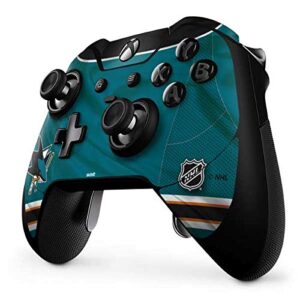 Skinit Decal Gaming Skin compatible with Xbox One Elite Controller - Officially Licensed NHL San Jose Sharks Home Jersey Design