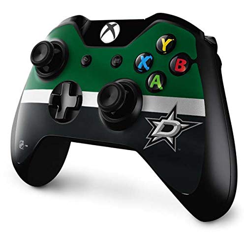 Skinit Decal Gaming Skin Compatible with Xbox One Controller - Officially Licensed NHL Dallas Stars Jersey Design