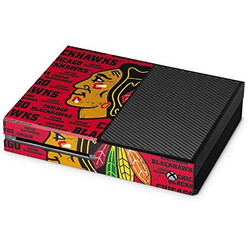 Skinit Decal Gaming Skin Compatible with Xbox One Console - Officially Licensed NHL Chicago Blackhawks Blast Design