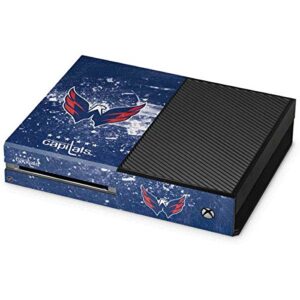 skinit decal gaming skin compatible with xbox one console - officially licensed nhl washington capitals frozen design