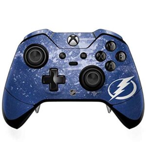 skinit decal gaming skin compatible with xbox one elite controller - officially licensed nhl tampa bay lightning frozen design