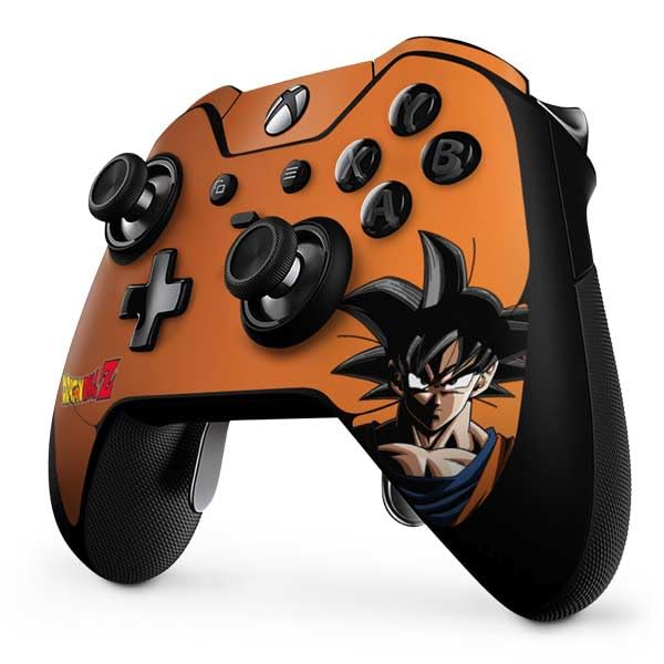 Skinit Decal Gaming skin compatible with Xbox One Elite Controller - Officially Licensed Dragon Ball Z Goku Portrait Design