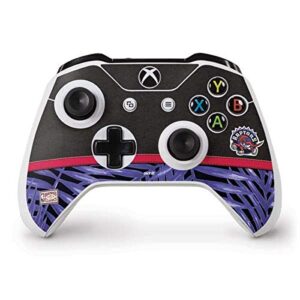 skinit decal gaming skin compatible with xbox one s controller - officially licensed nba toronto raptors retro palms design