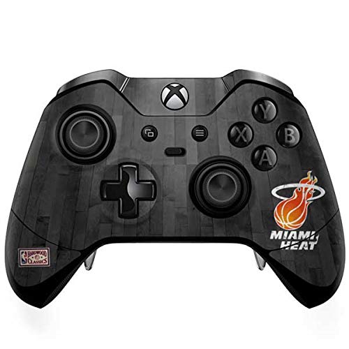 Skinit Decal Gaming Skin Compatible with Xbox One Elite Controller - Officially Licensed NBA Miami Heat Hardwood Classics Design