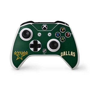 skinit decal gaming skin compatible with xbox one s controller - officially licensed nhl dallas stars distressed design