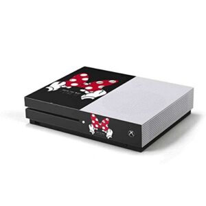 skinit decal gaming skin compatible with xbox one s console - officially licensed disney minnie mouse dots the way design