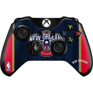 skinit decal gaming skin compatible with xbox one controller - officially licensed nba new orleans pelicans jersey design