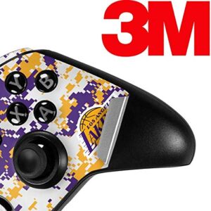 Skinit Decal Gaming Skin compatible with Xbox One Elite Controller - Officially Licensed NBA Los Angeles Lakers Digi Camo Design