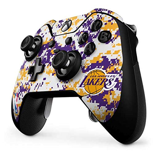 Skinit Decal Gaming Skin compatible with Xbox One Elite Controller - Officially Licensed NBA Los Angeles Lakers Digi Camo Design