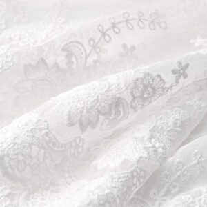 TREORSI White Veil Lace Mantilla Catholic Church Chapel Veil Head Covering Latin Mass