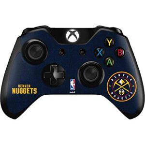 skinit decal gaming skin compatible with xbox one controller - officially licensed nba denver nuggets distressed design