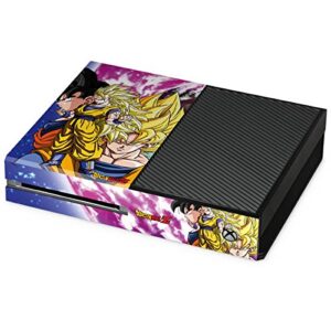 skinit decal gaming skin compatible with xbox one console - officially licensed dragon ball z dragon ball z goku forms design