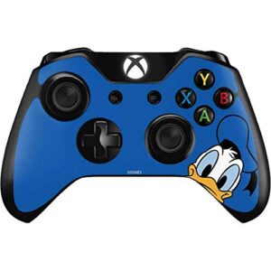 skinit decal gaming skin compatible with xbox one controller - officially licensed disney friends donald duck up close design