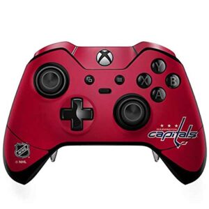 skinit decal gaming skin compatible with xbox one elite controller - officially licensed nhl washington capitals distressed design