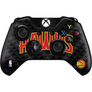 skinit decal gaming skin compatible with xbox one controller - officially licensed nba atlanta hawks team jersey design