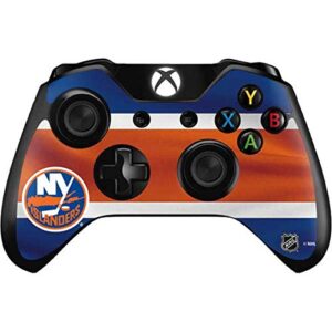 skinit decal gaming skin compatible with xbox one controller - officially licensed nhl new york islanders jersey design